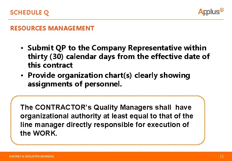 SCHEDULE Q Saudi Arabia Aprail 2020 SCHEDULE Q