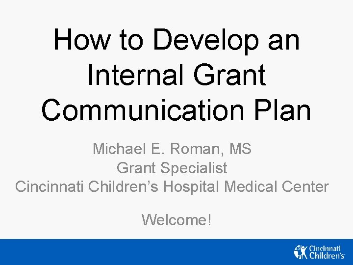 How to Develop an Internal Grant Communication Plan