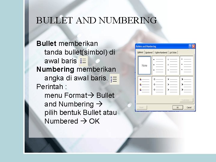 Microsoft Word 2003 Gambaran Umum Microsoft Word adalah