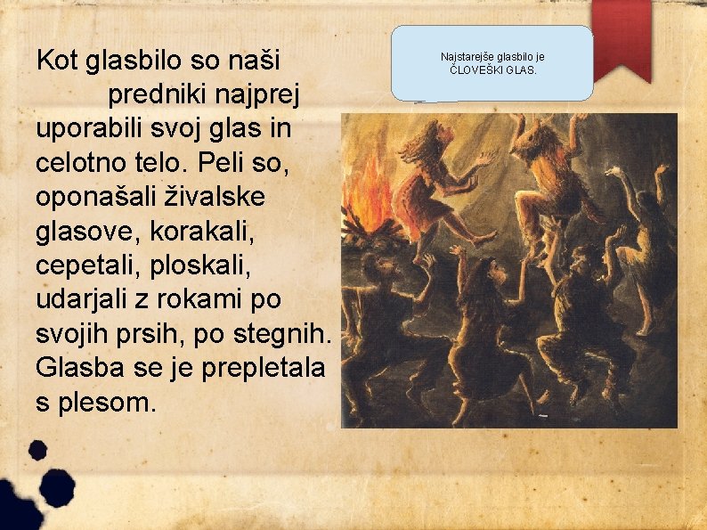 GLASBA SKOZI AS Nastanek glasbe Ubenik str 60