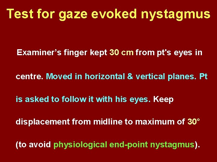 Clinical Tests for Vestibular Function Dr Vishal Sharma