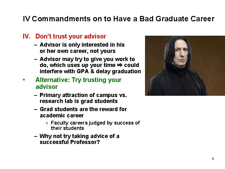 How to Have a Bad Grad Student Career