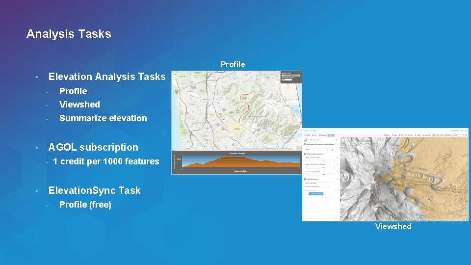 Arc GIS Online Elevation Services Visualization and Analysis