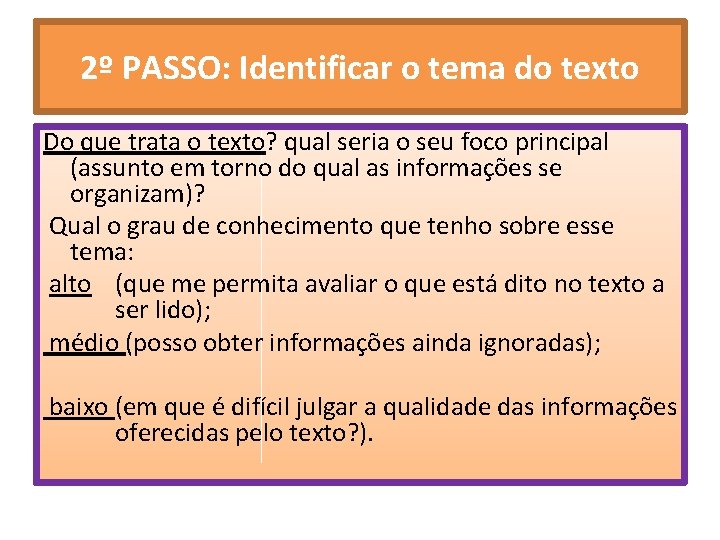 ESTRATGIAS DE LEITURA ANLISE E INTERPRETAO DE TEXTOS