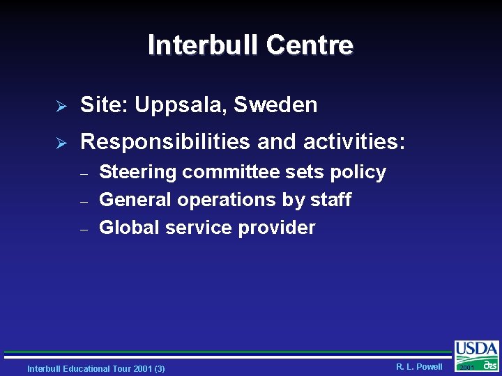 Usefulness of international dairy bull evaluations Rex L