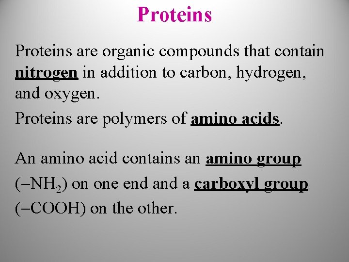 Structure and Function of Macromolecules Making and breaking