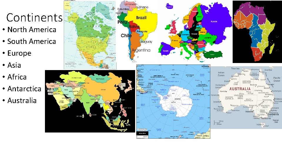 Geography Ms Moran SWBAT Identify the different continents