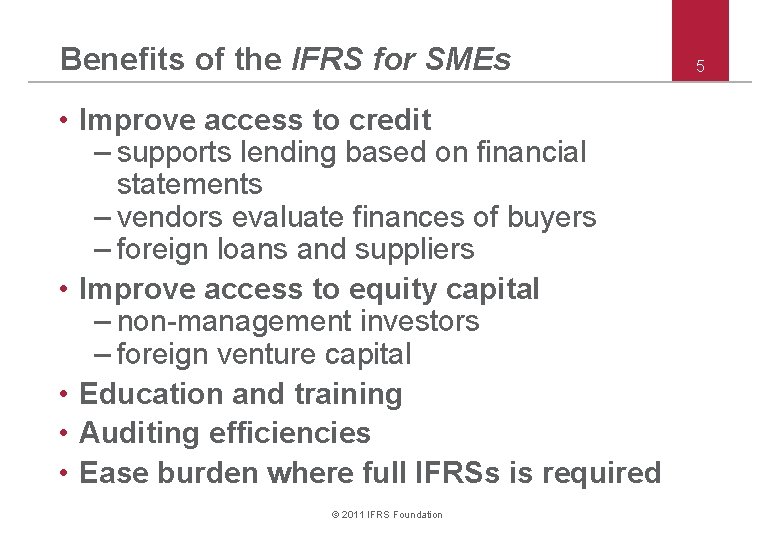 The IFRS for SMEs Topic 1 1 Introduction