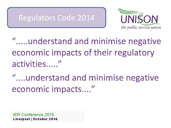 HSE and Trade Unions Robert Baughan UNISON Health