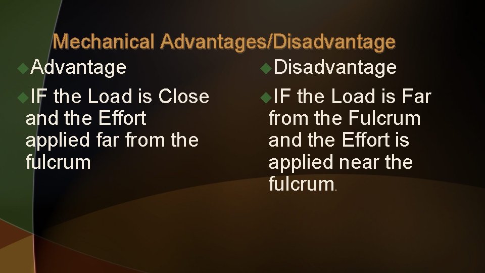 Musculoskeletal Levers The Relationship between the Muscular and
