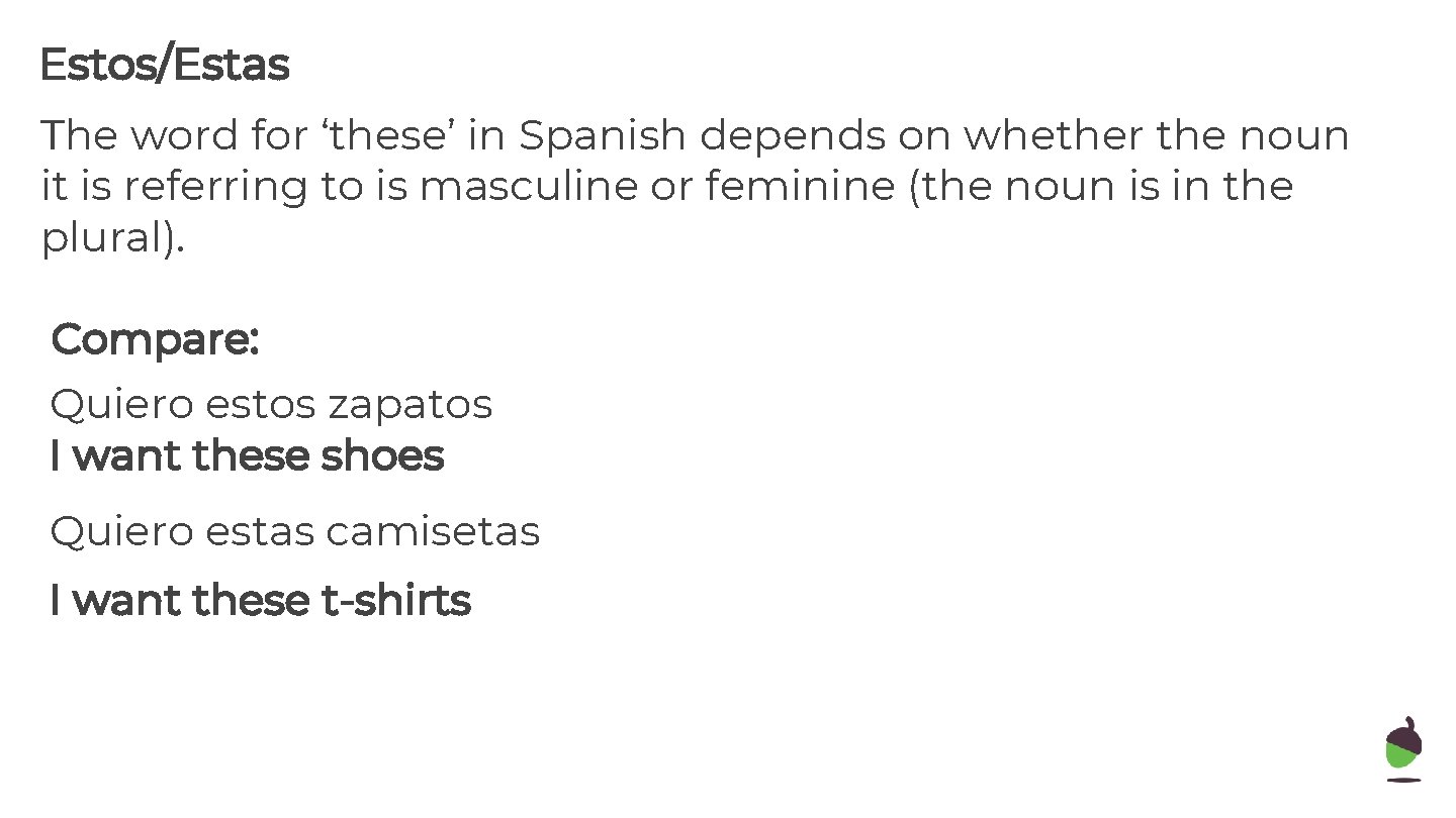 Spanish Talking about possessions Part 12 Use of