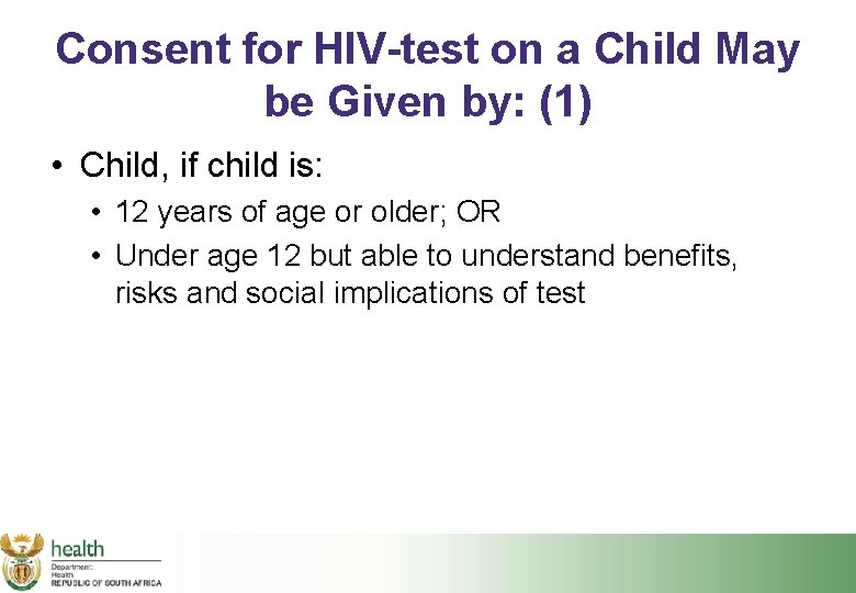 Basic HIV Course for Health Professionals Session 9
