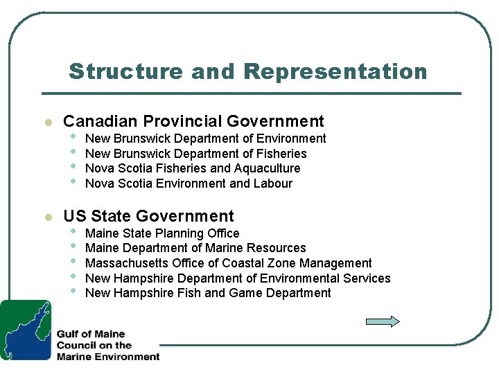 Gulf of Maine Council on the Marine Environment