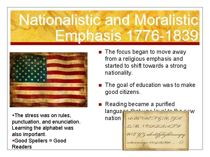 The History of Reading Instruction Elizabeth Stocker EDR