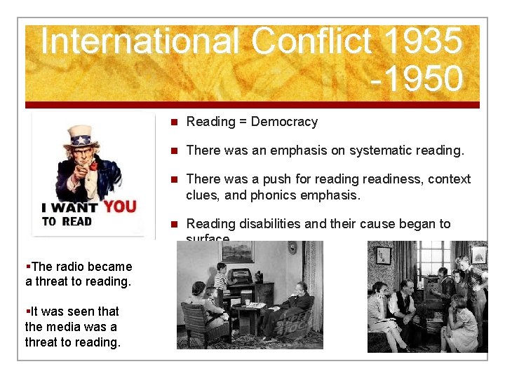 The History of Reading Instruction Elizabeth Stocker EDR