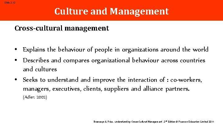 Slide 2 1 INTRODUCTION TO CULTURE Browaeys Price