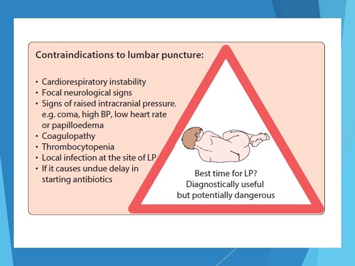CEREBROSPINAL FLUID for 5 th year students Indications