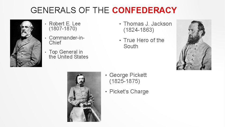 THE AMERICAN CIVIL WAR CAUSES OF THE CIVIL