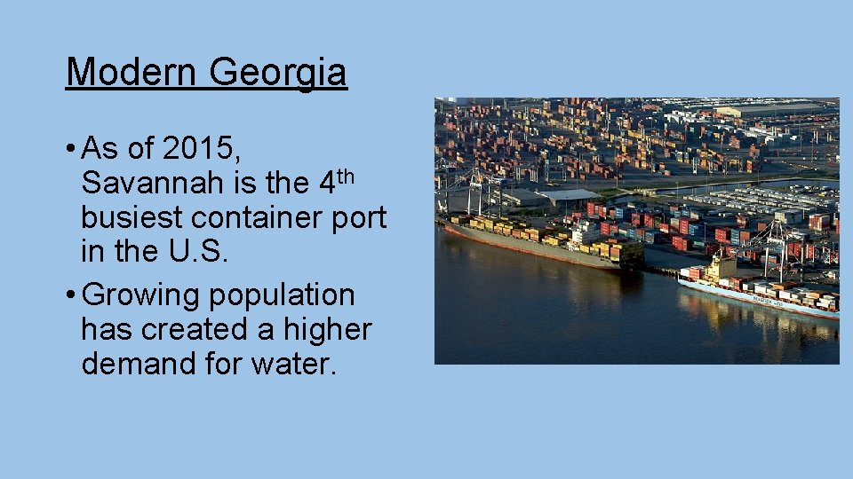 Historical Importance of Water Georgias Lakes Georgias lakes