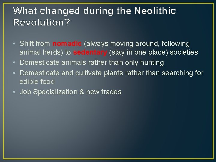 Bell Work Notes Neolithic Revolution 9214 How did