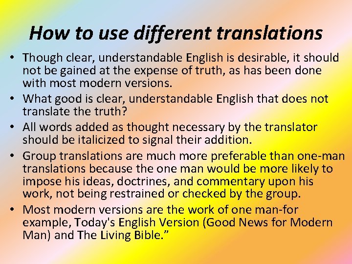 How to Study the Bible Learning How to