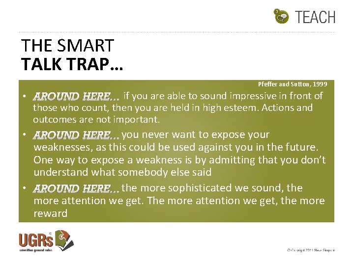 THE SMART TALK TRAP Pfeffer and Sutton 1999