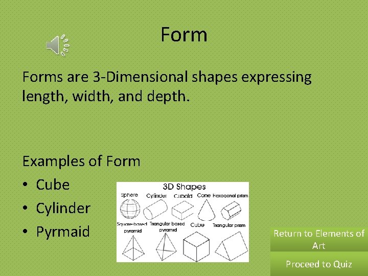 Elements of Art Picture Quiz High school 9