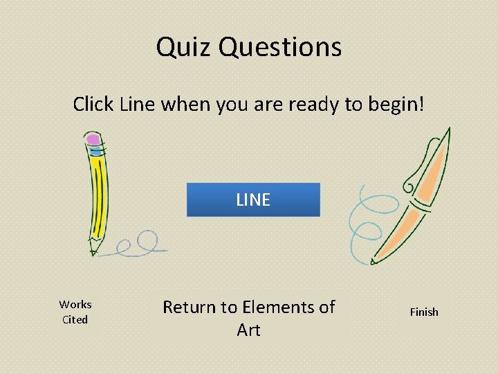 Elements of Art Picture Quiz High school 9
