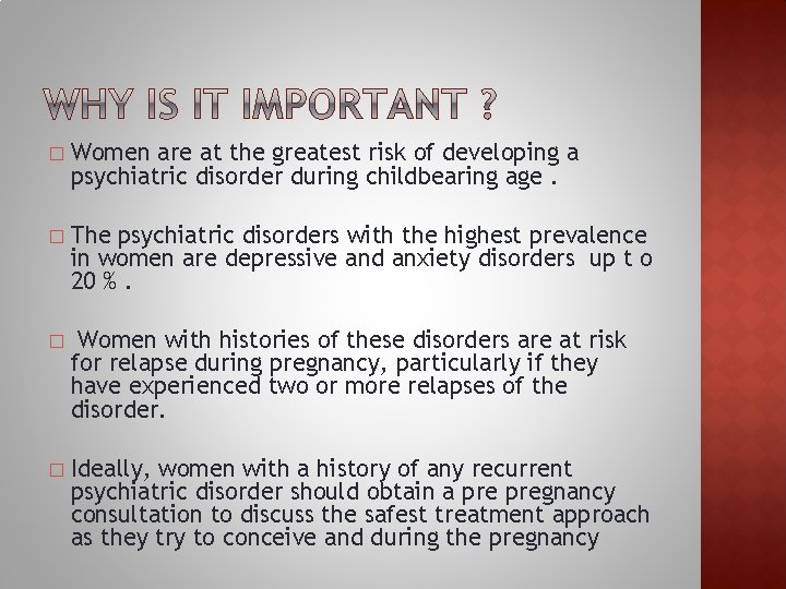 Supervised by Dr Suresh Psudocyesis Puerperal mental disorders