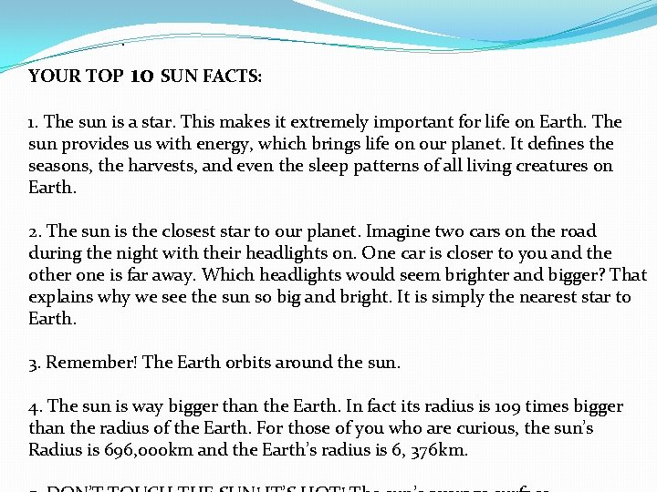 Learn About Universe SUN Why Do We Study