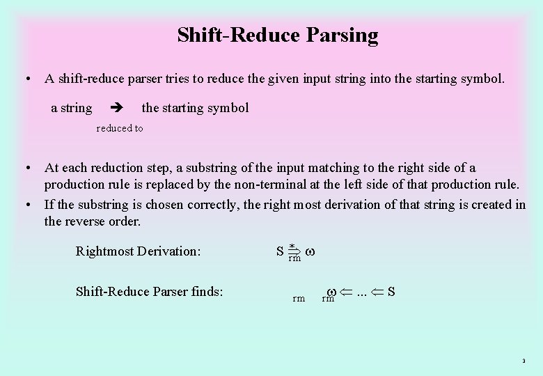 Introduction to Bottom Up Parser By Debi Prasad