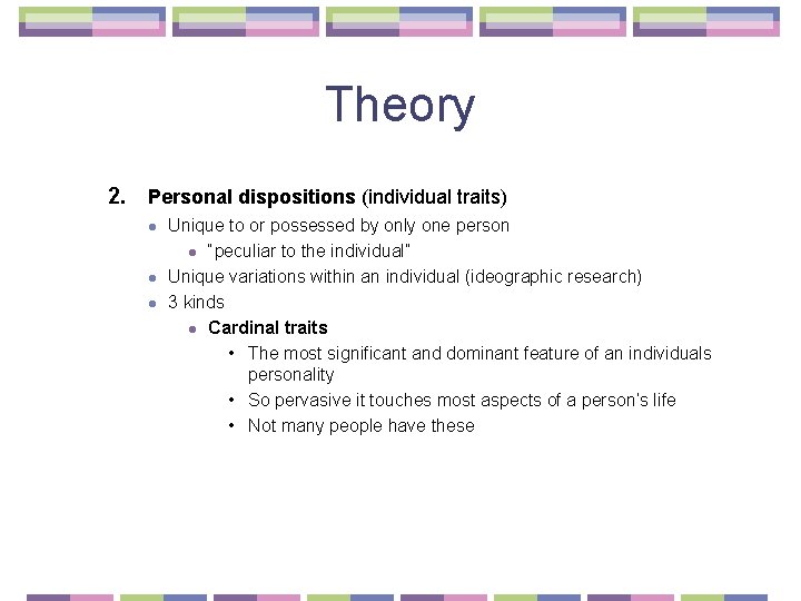 Gordon Allport 1897 1967 Theory Personality the dynamic
