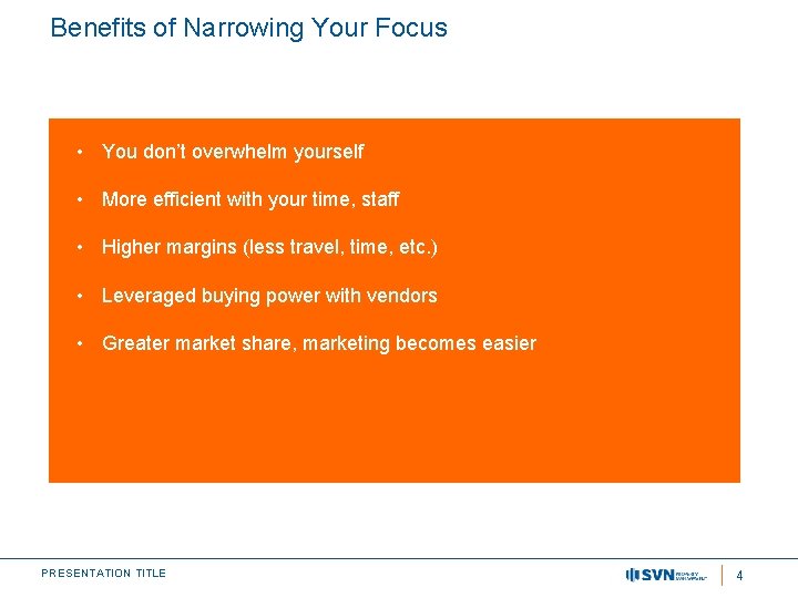 BUSINESS DEVELOPMENT FOR PROPERTY MANAGEMENT PROFESSIONALS PRESENTED BY