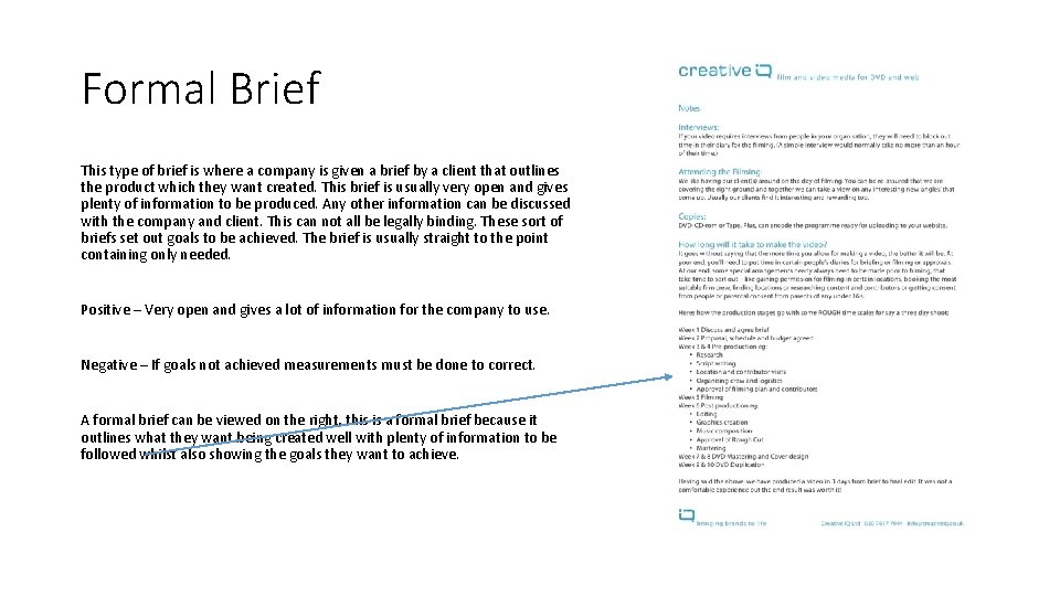 Briefs Competition Brief Competition briefs have a short