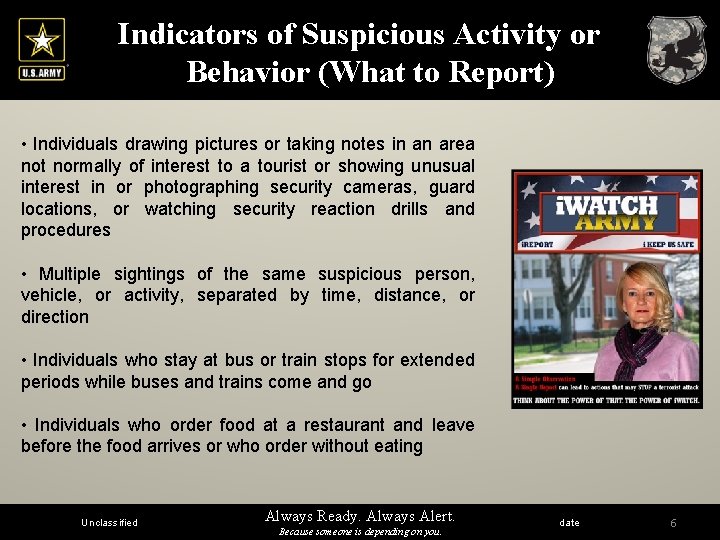 i WATCH Army Training for Family Members See