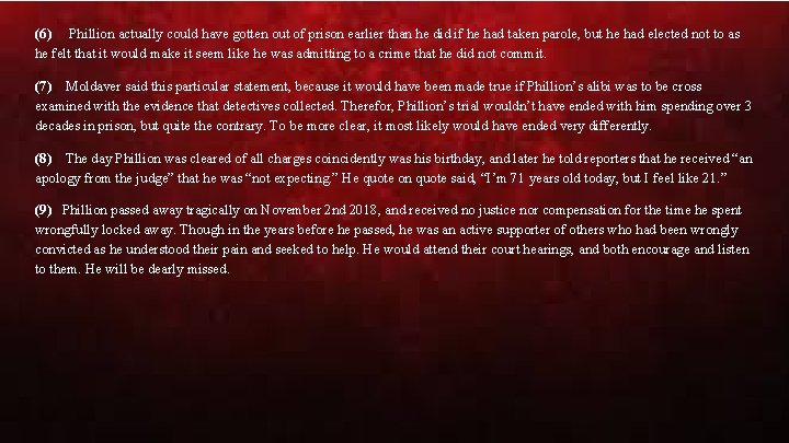 Romeo Phillion Longest Ever Serving Wrongly Convicted Murderer