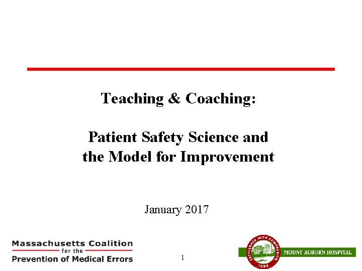 Teaching Coaching Patient Safety Science and the Model
