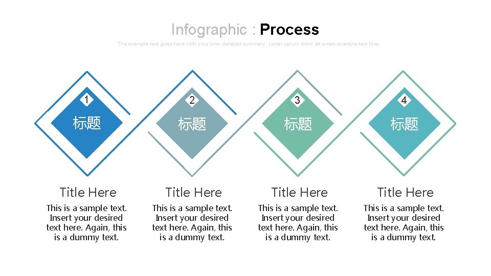Infographic Process The example text goes here with