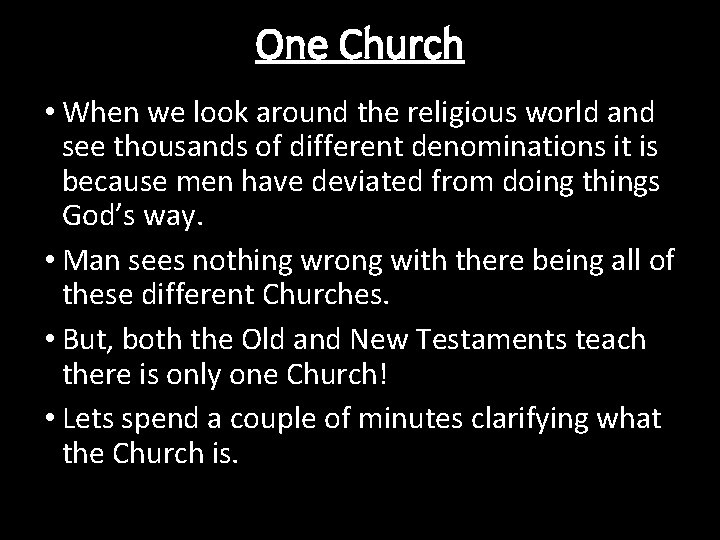 One Church How Many Churches Did Jesus Build