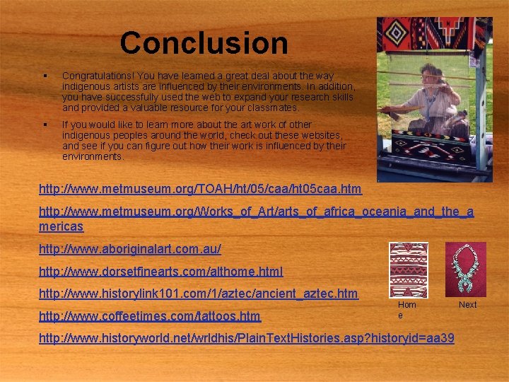 Native Art Forms of the Americas A Web