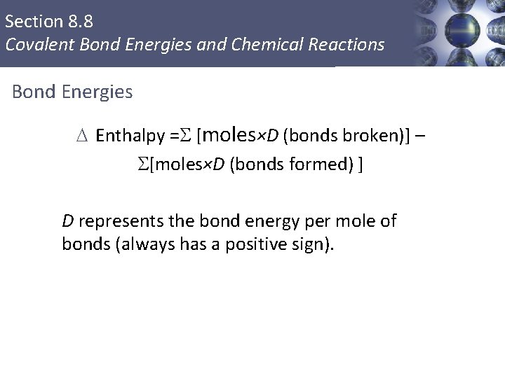 Chapter 8 Bonding General Concepts Section 8 7