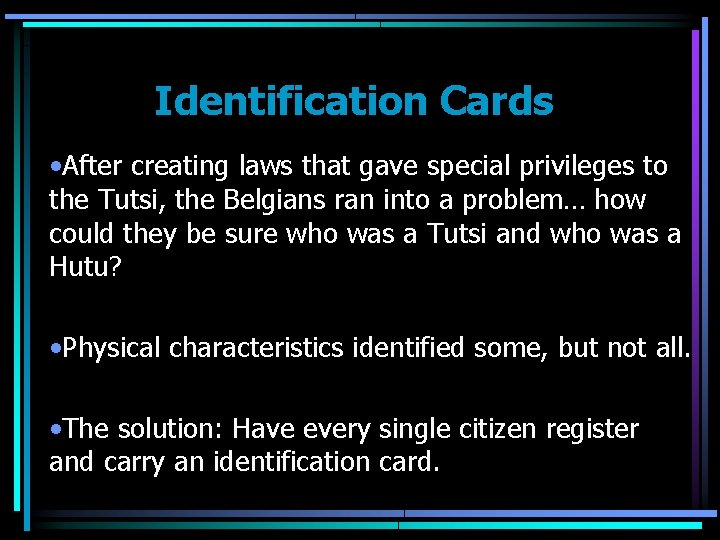 The Rwandan Genocide A Civil War Between the