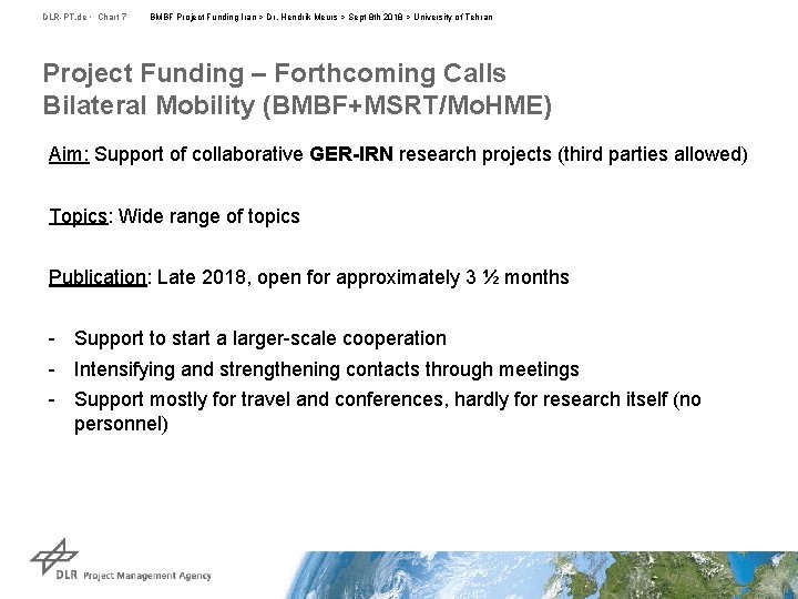 DLRPT de Chart 1 DLR Project Management Agency
