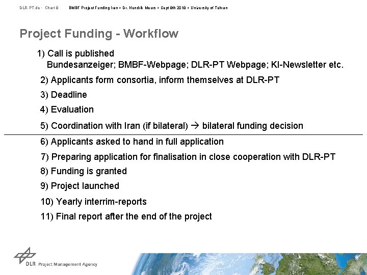 DLRPT de Chart 1 DLR Project Management Agency
