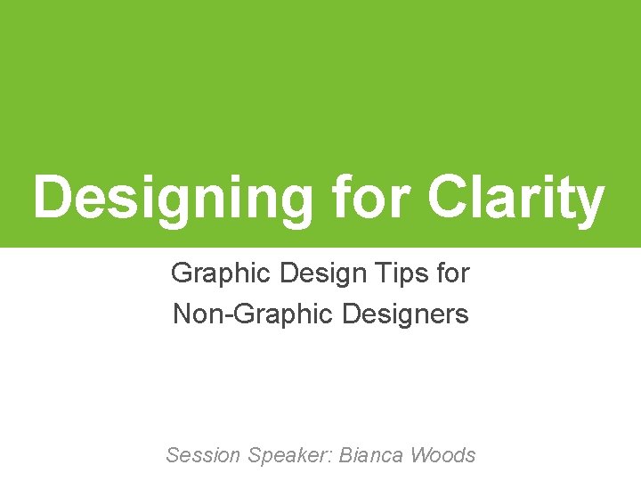 Designing for Clarity Graphic Design Tips for NonGraphic