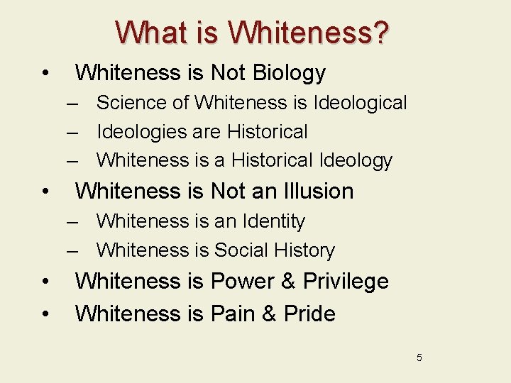 Lecture 2 Integrating Race into the Narrative System