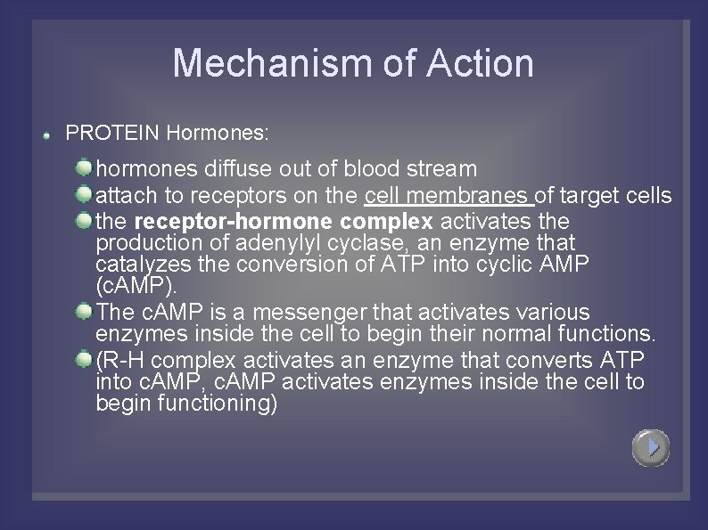 ENDOCRINE SYSTEM Series of glands that produce hormones