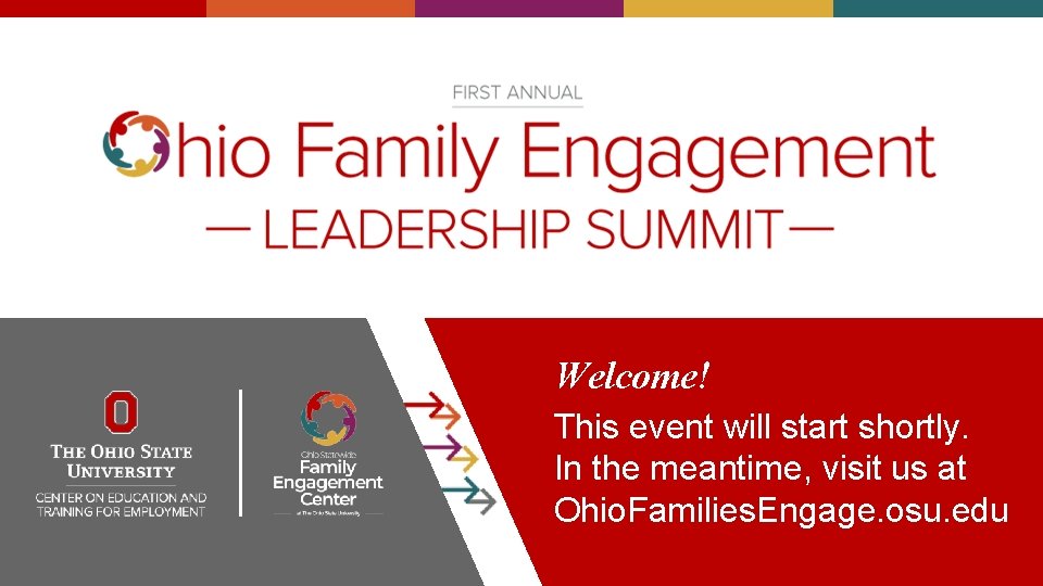 Welcome This event will start shortly In the