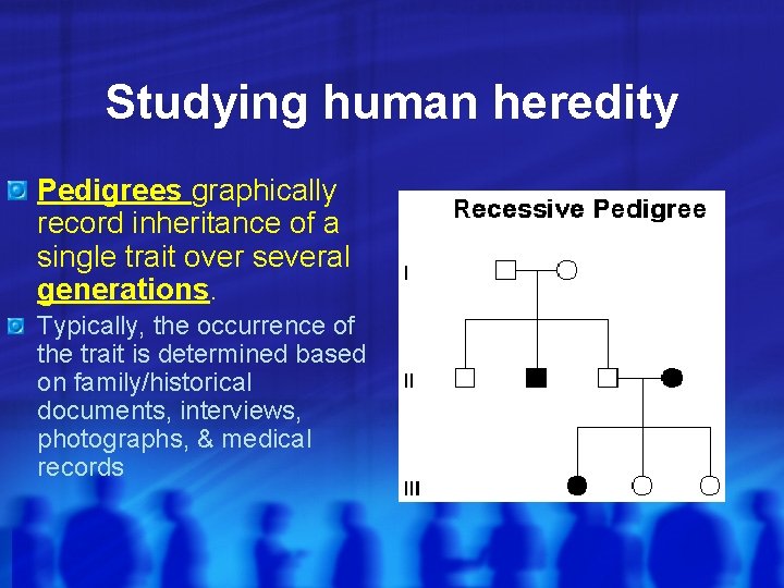 HB p 113 Human Heredity How can you