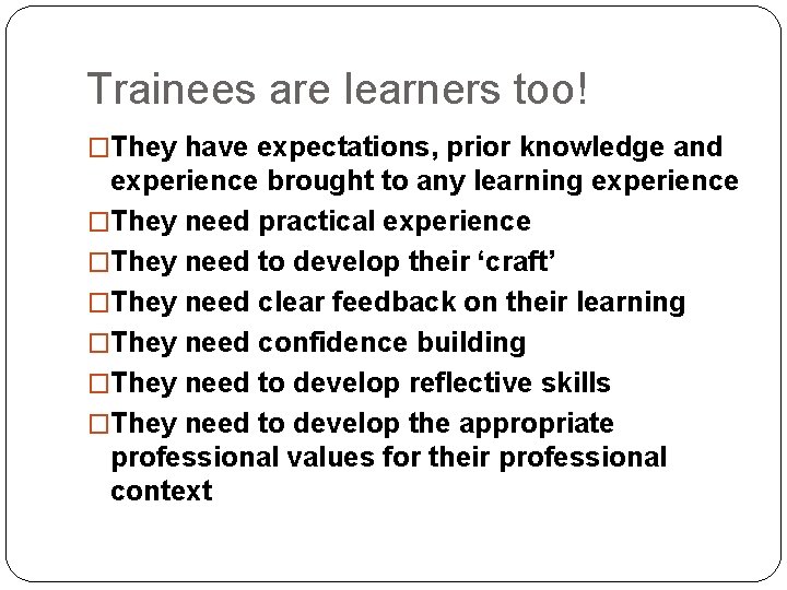 Mentor Training Moving forward becoming an outstanding teacher